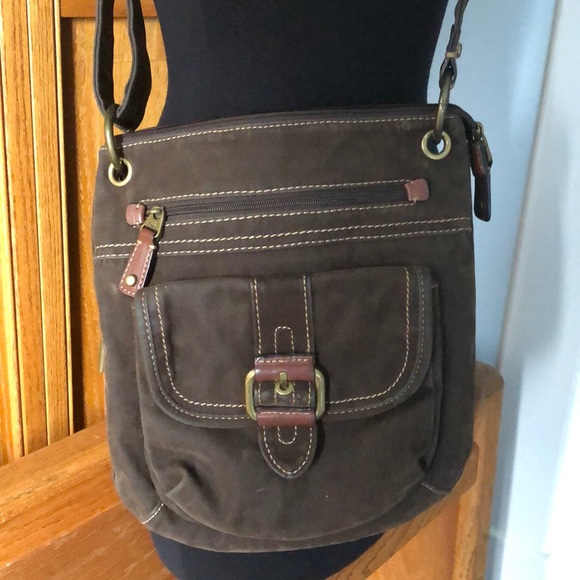 Fossil | Bags | Fossil Brushed Canvas Bag | Poshmark